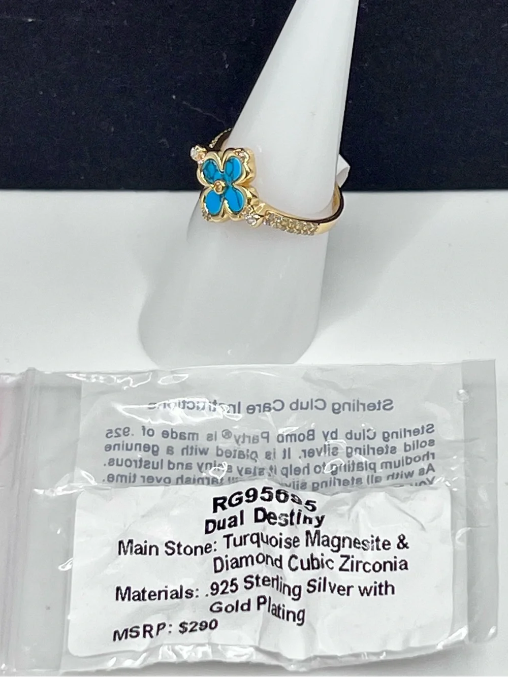 Bomb Party | Jewelry | Bomb Party Bp Sterling Gold Vermeil Ring Dual ...